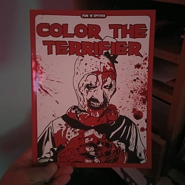 Color the Terrifier Coloring and Activity Book officially Licensed ...