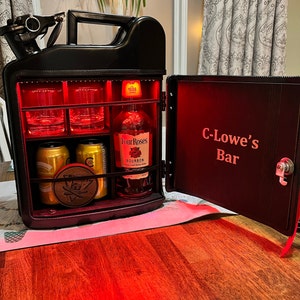 20 L Custom Jerry Can Mini Bar for a Gift, Chess Set Present for the ...