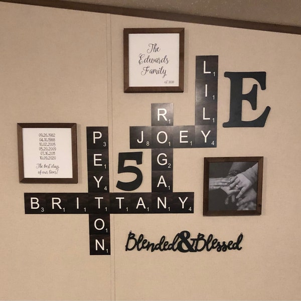 Scrabble Tiles for Wall, Choose Your Size, Scrabble Wall Letters ...