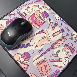 Chemistry Floral Beakers Mouse Pad, Laboratory Science Medical Lab ...