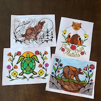 Manidoo Ma-iingan Colouring Page | Digital Download Indigenous Art ...