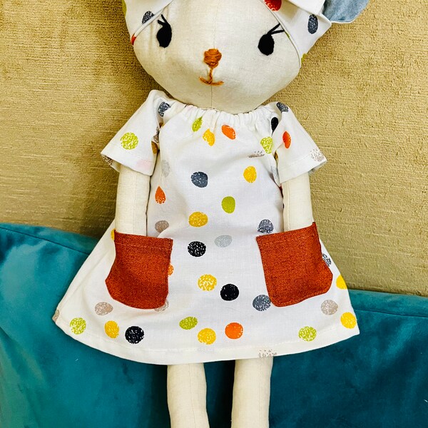 Mouse Sewing Pattern PDF make a Cloth Mouse Doll / Stuffed Animal Toy ...