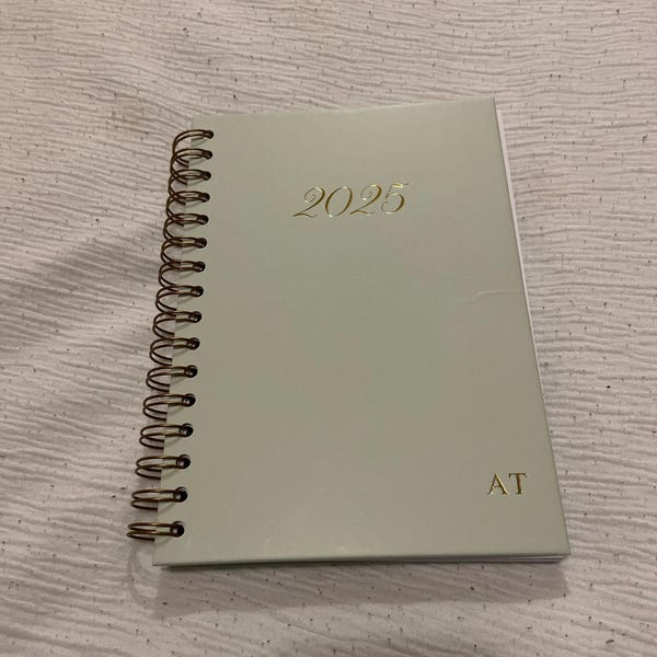 Personalised 2025 Diary - Week per View - Dark Pink - Etsy