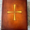 Celtic Cross-leather Family Bible-handcrafted Leather-customized Family ...