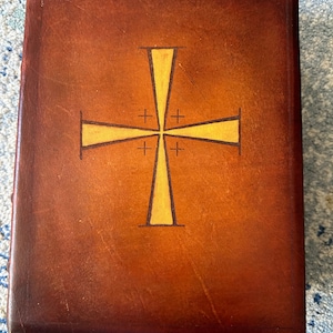 Celtic Cross-leather Family Bible-handcrafted Leather-customized Family ...