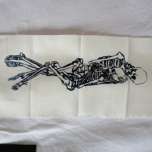 Screenprint SKELETON LOVERS Patch | Etsy
