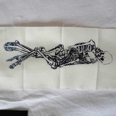 Screenprint SKELETON LOVERS Patch - Etsy