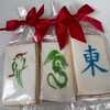 Mahjong Tile Cookies- Set of 6 Crunchy Shortbread Cookies Individually ...