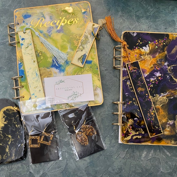 Personalised Refillable Resin Notebook,beach Decor,custom Made Resin ...