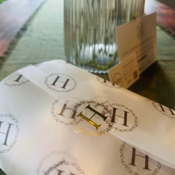 Personalized Vellum Wrapping Paper: Logo Print, Business Stationery (A3 ...