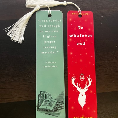 Throne of Glass Bookmark: i Can Survive Well Enough on My Own Celaena ...