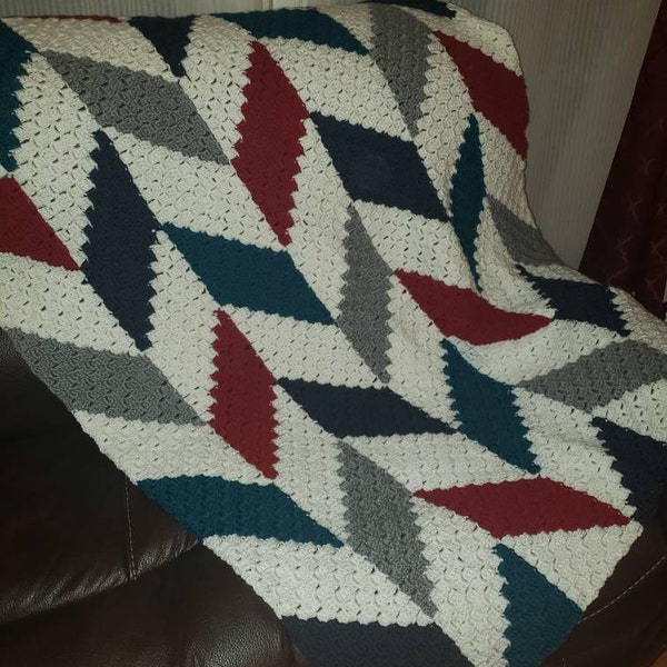 Herringbone 4 C2C Blanket - Corner to Corner - Graphghan - Graphghan ...