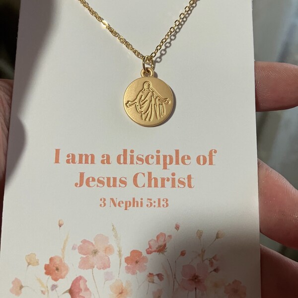 2024 Youth Theme I Am a Disciple of Jesus Christ Necklace Jesus Savior ...
