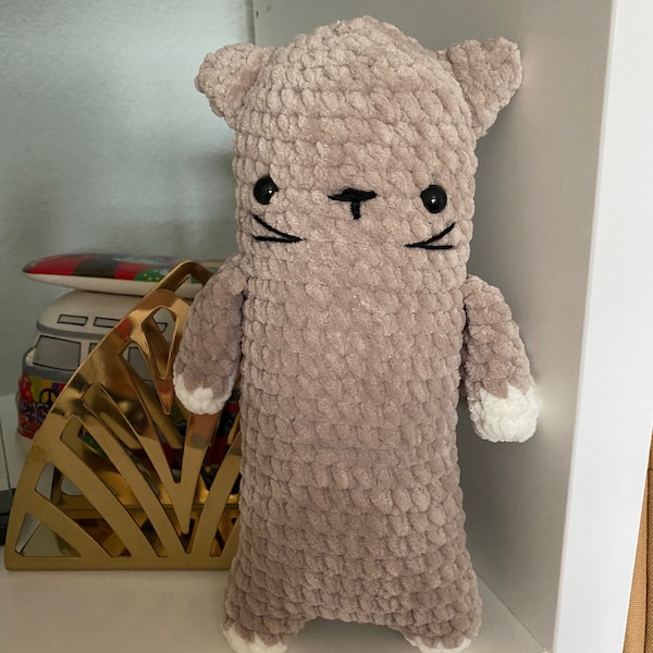 Small Long Cat Crochet Pattern. Make Your Own Cute Amigurumi Long Cat ...