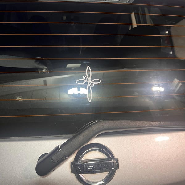 Custom Cross Decal, Christian Cross Car Decal, Catholic Cross Decal ...