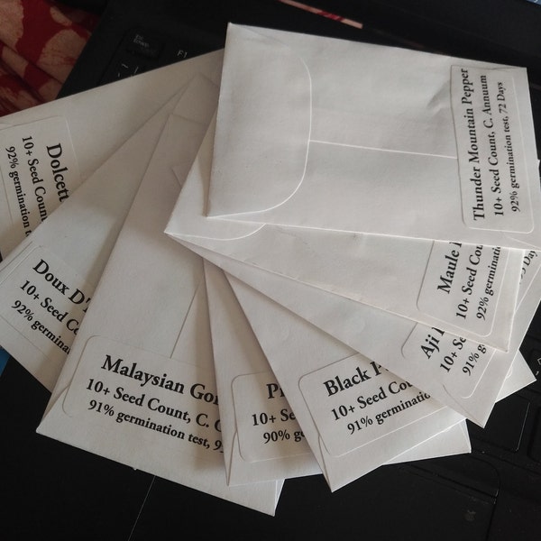 Thunder Mountain Longhorn Cayenne Heirloom Pepper Premium Seed Packet ...