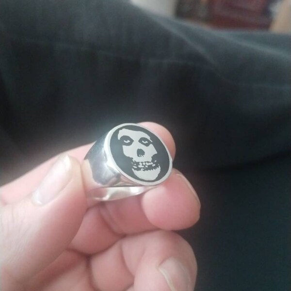 One Percenter Ring, Handmade Silver Ring, Biker Ring, Rat Fink, Bikers ...