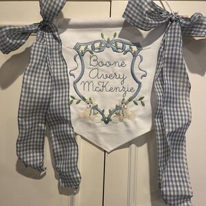 Monogrammed Simple Bow Burp Cloth or Bib - Etsy