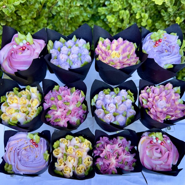 12 Cupcake Bouquet Structure Guide, Instant Download, Printable ...