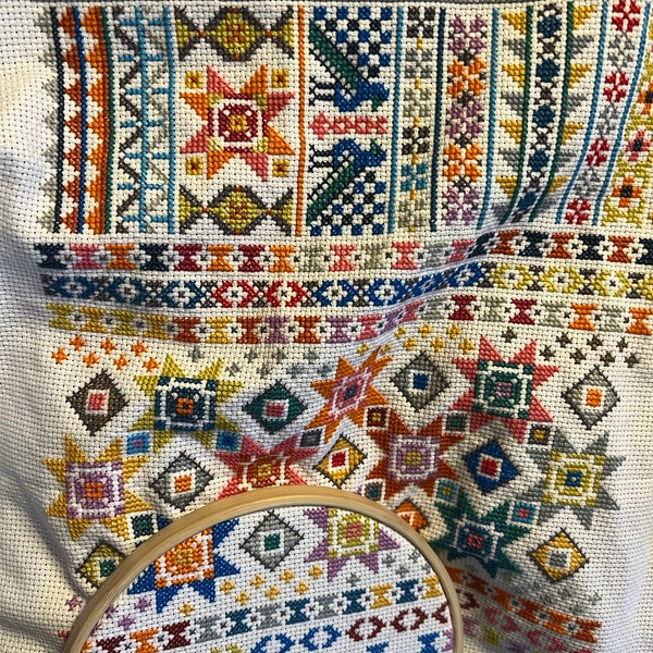 CROSS STITCH KIT (aida Version) Inca Sampler by Riverdrift House - Etsy