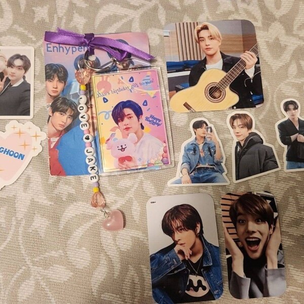 Enhypen Inspired Double Sided Bias Keychains, Happy Birthday Keychains ...