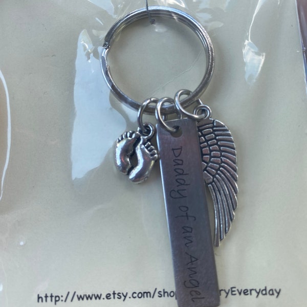 Baby Angel Keychain, Mommy's Keychain, Daddy's Keychain, Father's ...