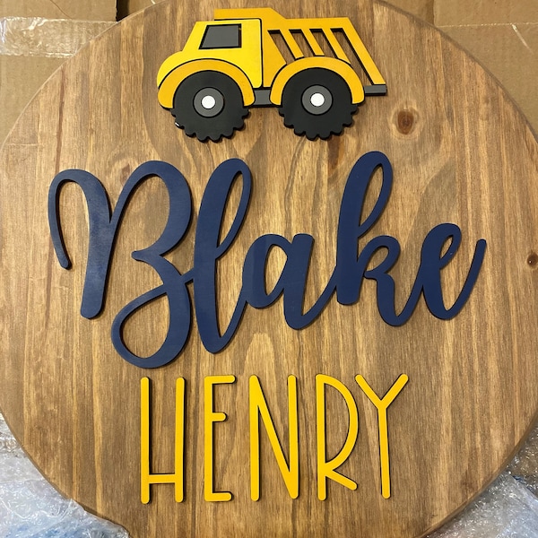 Customized Baby Name Sign, Children's Nursery Decor, Personalized Wood ...