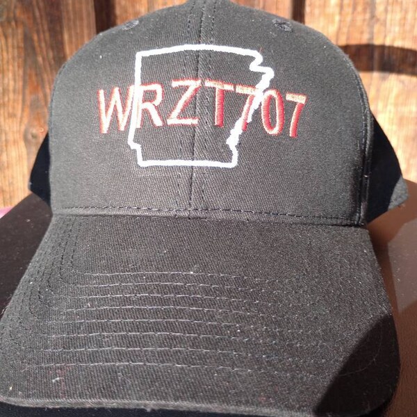 Embroidered Call Sign and Name Amateur Radio Operator Patriotic Hat ...