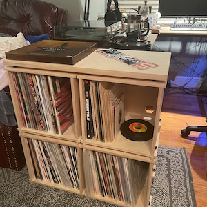 Modular Record Storage System // Set of 1 With Top // JR. | Etsy