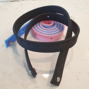 RUBBER WRIST RULER Tape Measure Bracelet Leather Cuff | Etsy