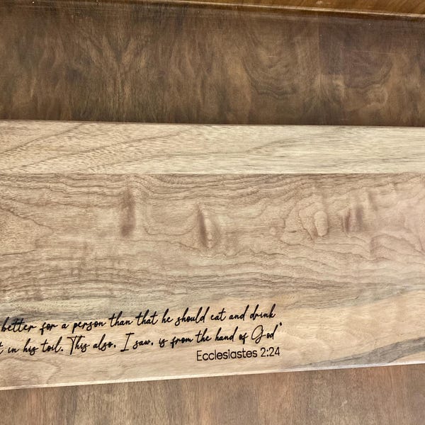 Christian Charcuterie Board With Handle, Bread of Life John 6:35, Bible ...