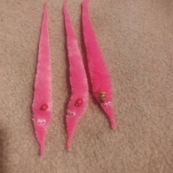 Personalized Silly Worm Necklace, Worms on String, Wormies, Necklace ...