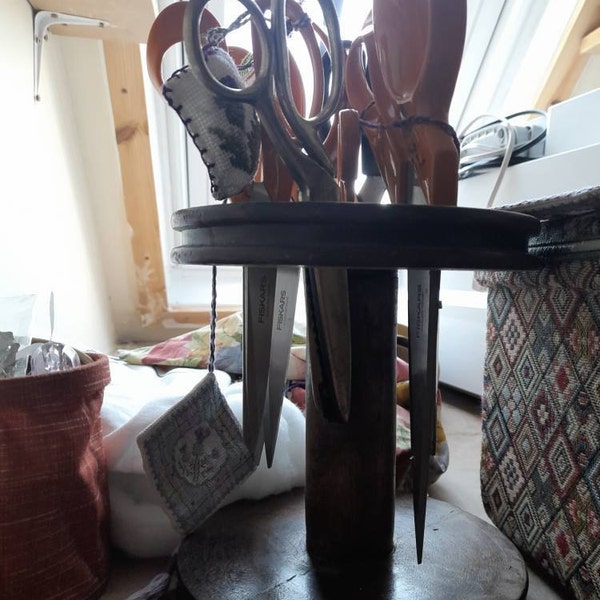 Vintage Antique Wooden Mill Bobbins, Metal Bound Original Patina ...