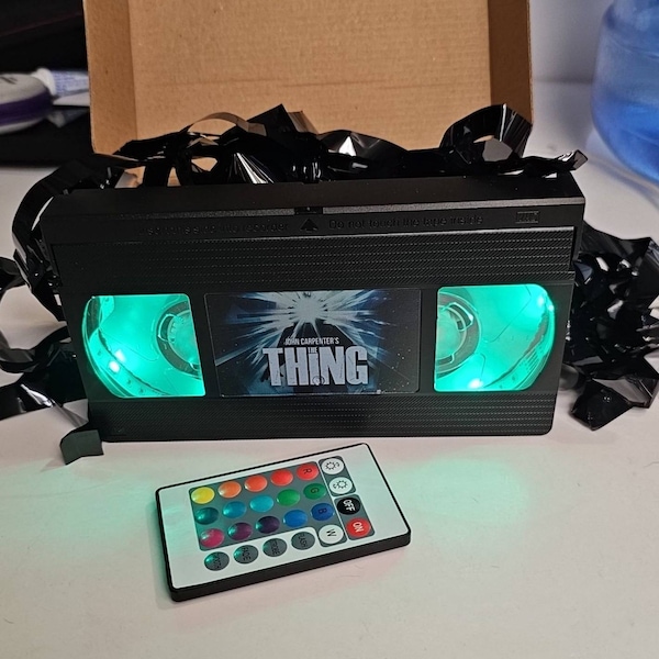 Retro VHS Lamp, Night Light, 90s, Birthday Gift, Christmas, Halloween ...