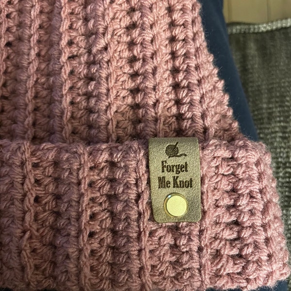 Custom Ultrasuede Labels and Tags for Knitting and Crochet Projects ...