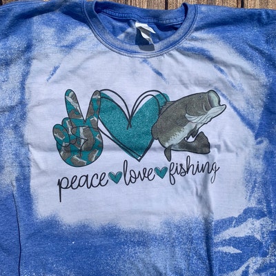 Peace Love Fishing PNG DIGITAL Download for Sublimation or Screens - Etsy