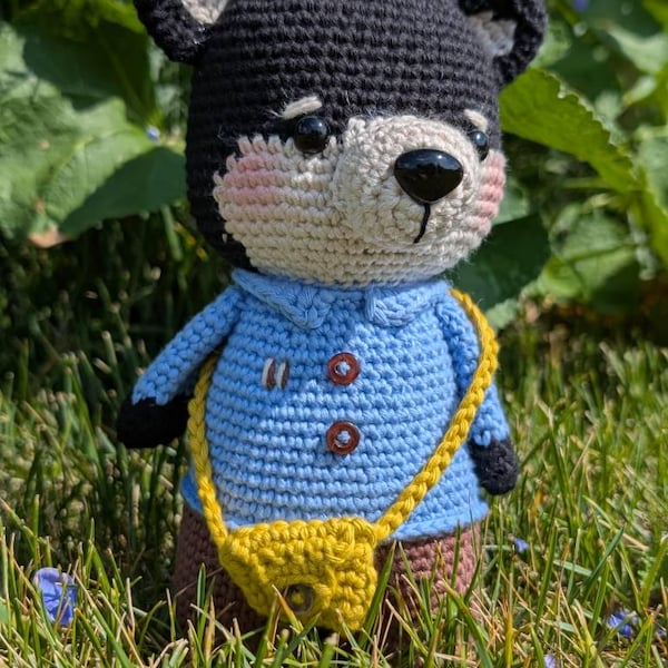 French/ English/ Spanish/ Vietnamese Amigurumi Crochet Pattern: Aki the ...