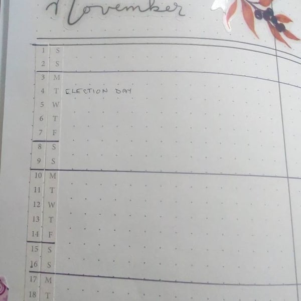 Months of the Year Sticker Sheet Fine Shadowed || Handwritten Hand ...