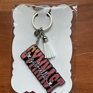 Personalized Dance Keychain Dancer Keychain Dance Gift Dance Bag Tag ...