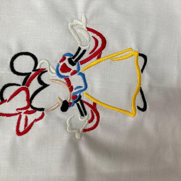 Princess Snow White Minnie Mouse Sketch Digital Embroidery Machine ...