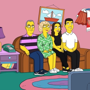 Custom Simpsons Pet Portrait Custom Edits Add a Cartoonized - Etsy