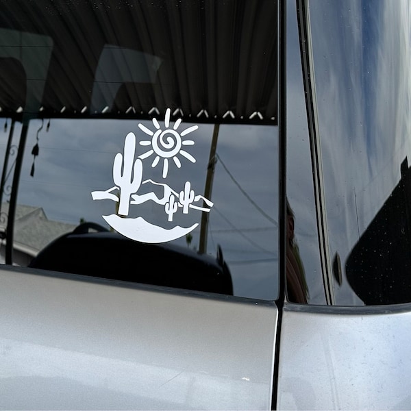 Desert Sunset Vinyl Decal Sticker: Adventure Car Laptop Decor - Etsy