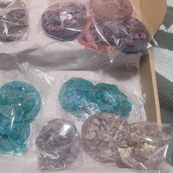 Blueberry Crystal Candy, Gemstone Candy, Kohakutou, Edible Gem, Edible ...