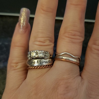 Subtle Wavy Rings in Twisted and Plain. Available in Copper, Sterling ...