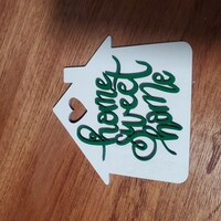 Home Sweet Home Laser Cut File, Home Sign Glowforge File, House ...