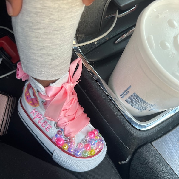 Custom Ice Cream Converse, Personalized Donut Converse, Bling Converse ...