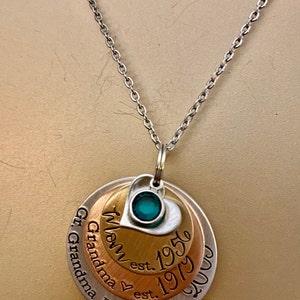 Personalized Stamped Great Grandma Keychain. Pregnancy Announcement for ...