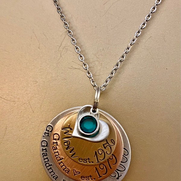 Personalized Stamped Great Grandma Keychain. Pregnancy Announcement for ...