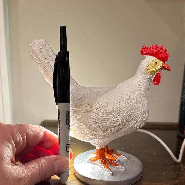 Chicken Lamp USB Night Light, White Hen Egg Light, Handmade Table Lamp ...