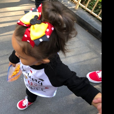 Minnie Mouse Hair Bow Mickey Mouse Bow Disney Minnie Bow Disney Mickey ...